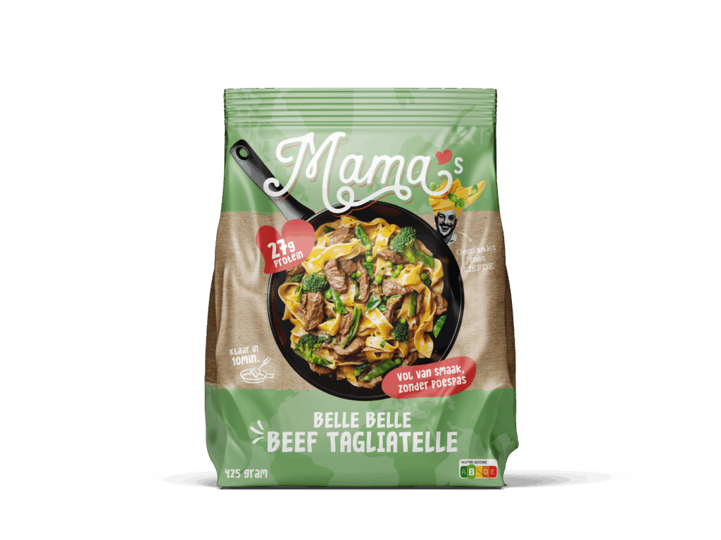 Mama´s Beef Tagliatelle with green vegetables - Fitmeals
